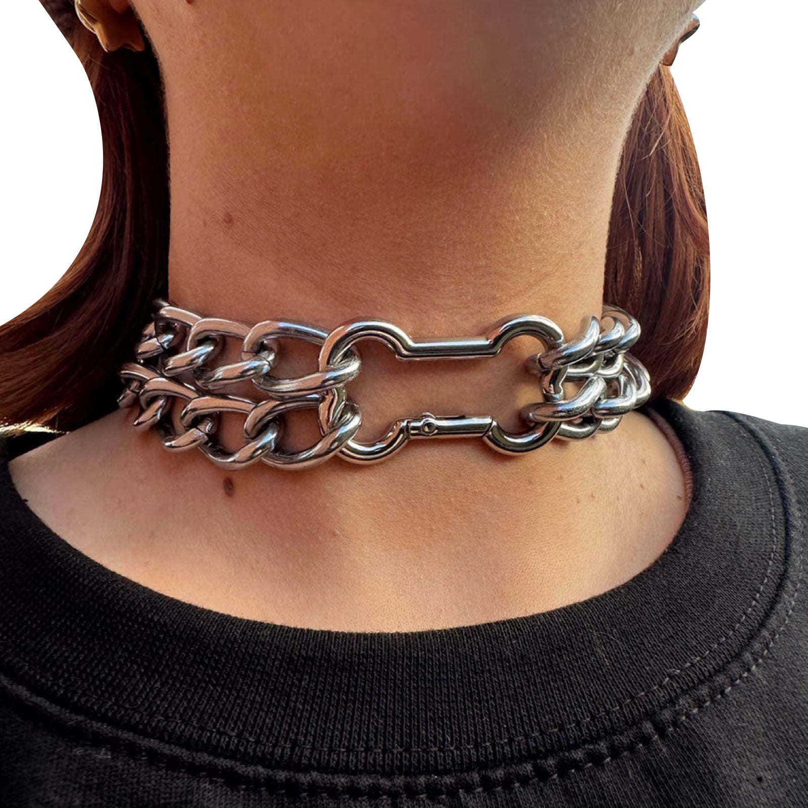 Cool Bone Clavicle Chain Bone Link Necklace Hollow Bone Necklace Alloy ...