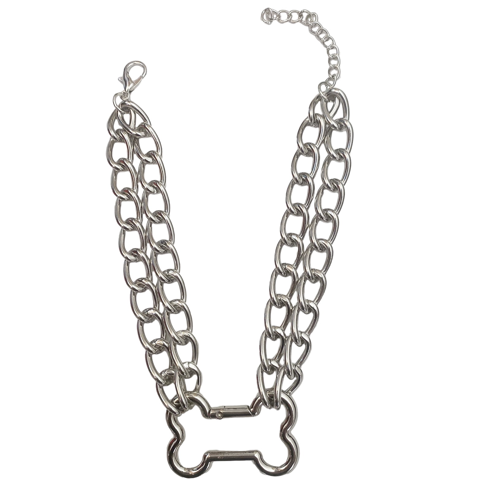 Cool Bone Clavicle Chain Bone Link Necklace Hollow Bone Necklace Alloy ...