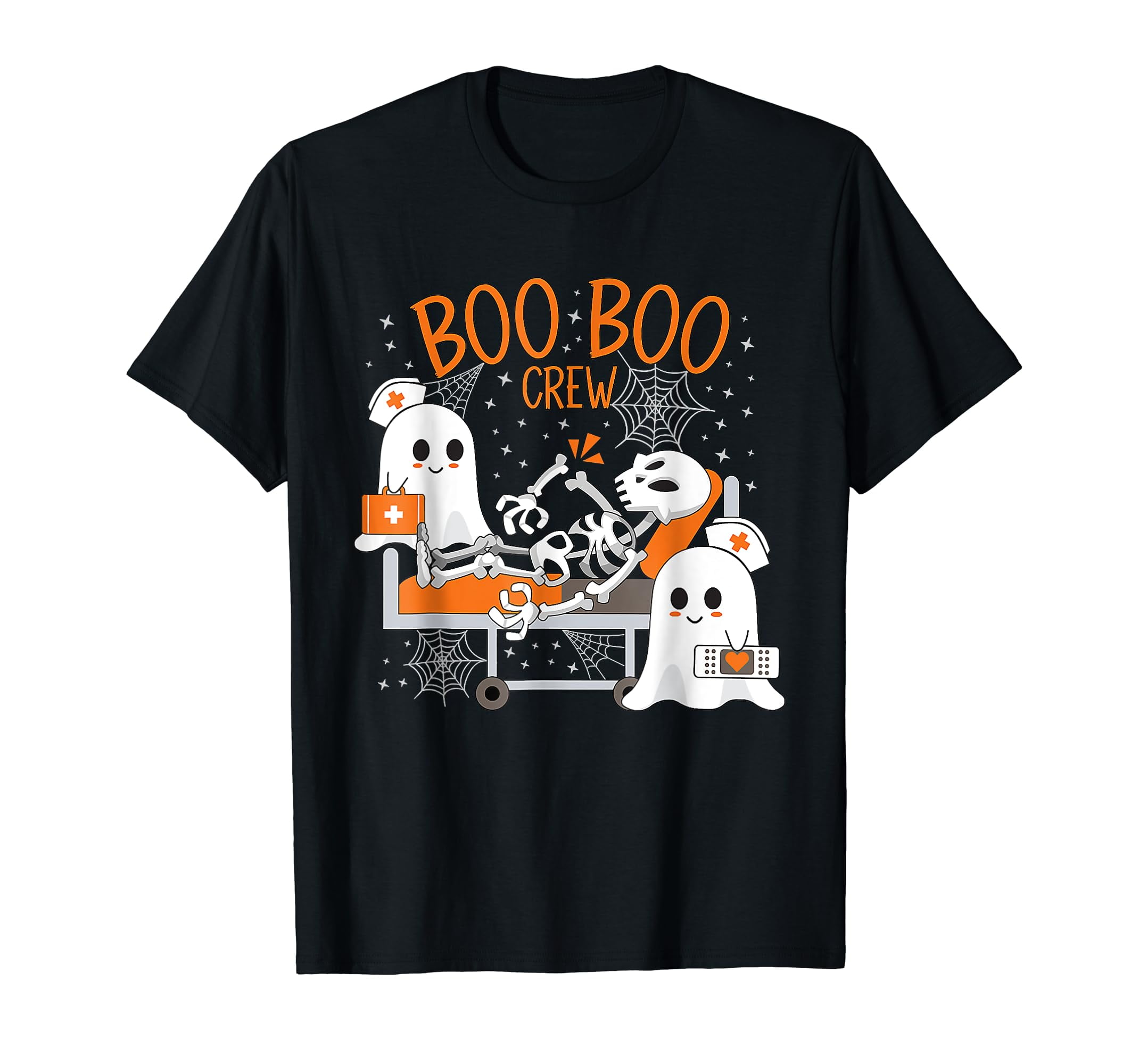 Cool Boo Boo Crew Ghost Doctor Paramedic Nurse Halloween T-Shirt ...