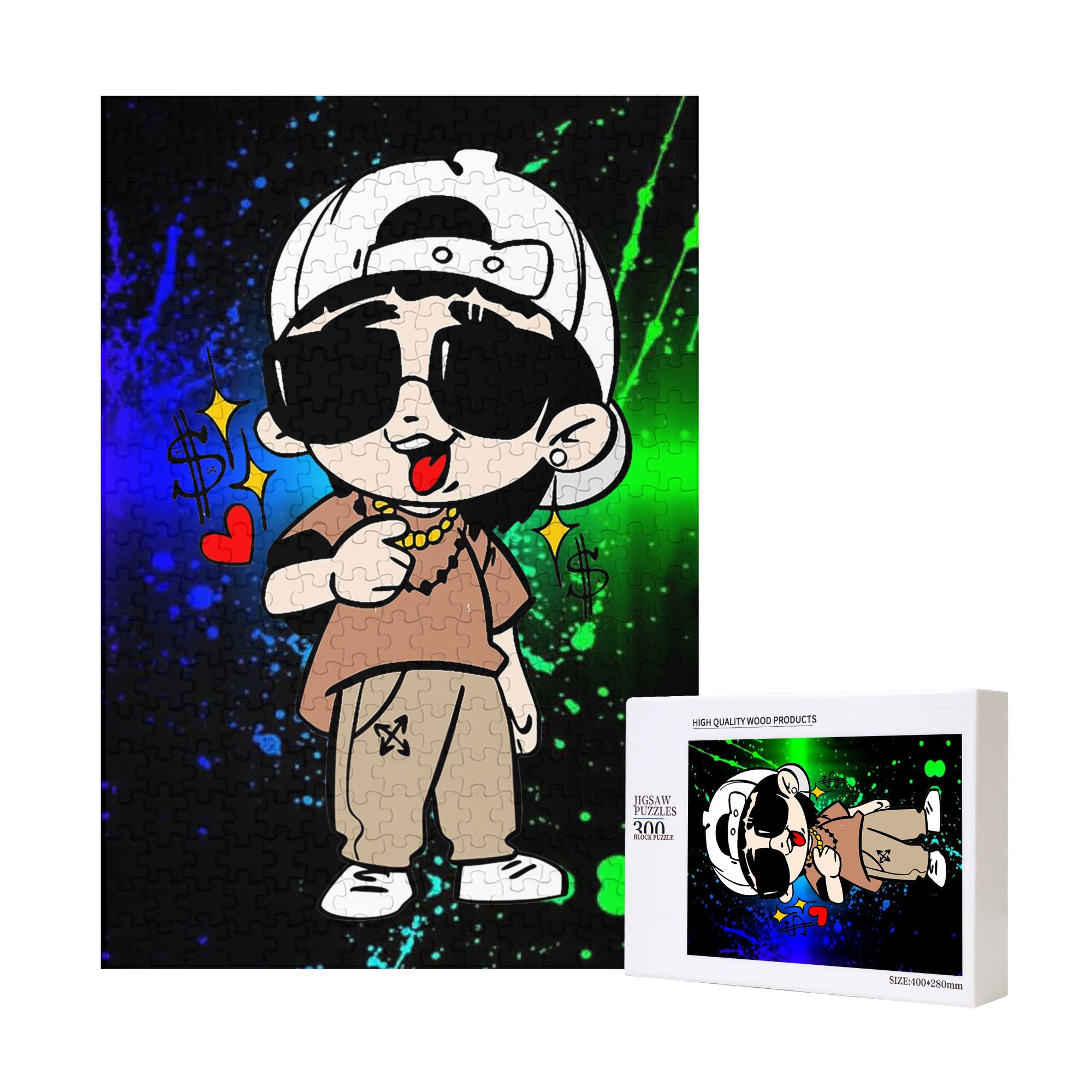 Cool Boy Peso Pluma 300 Piece Jigsaw Puzzle Puzzle For Adults Child And ...