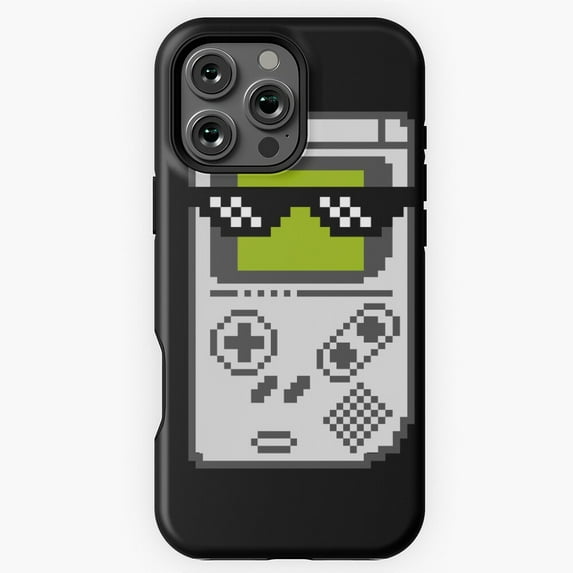 Cool Boy Retro Gamer Style Graphic iPhone Case 11 12 13 14 15 16 17 Pro ...