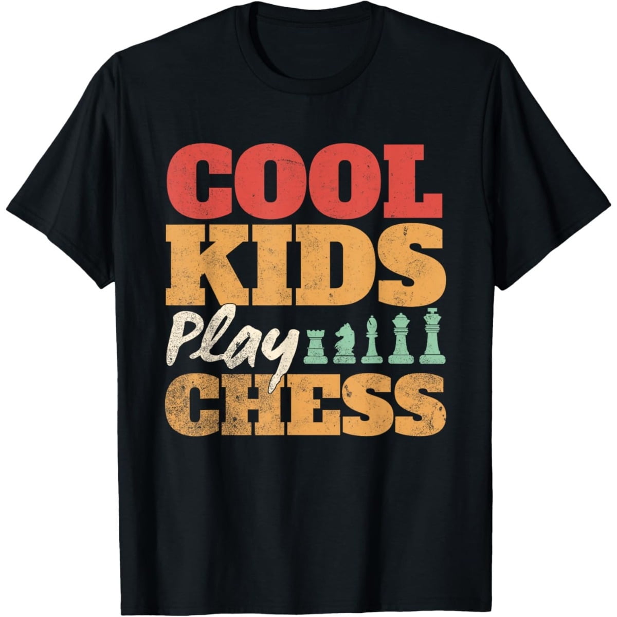 Cool Boys Play Chess Player Chess Board Chess Lovers Kids T-Shirt ...