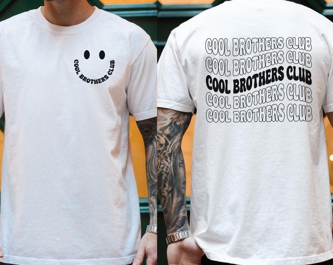 Cool Brothers Club Shirt, Cool Brother T-shirt, Retro Brother Tee ...