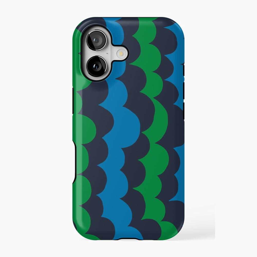 Cool Bubbly Blue Green Pattern Phone Case 17 16 15 14 13 12 11 Pro Max ...