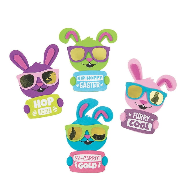 Cool Bunny Easter Magnet Craft Kit- Craft Kits - 12 Pieces - Walmart.com