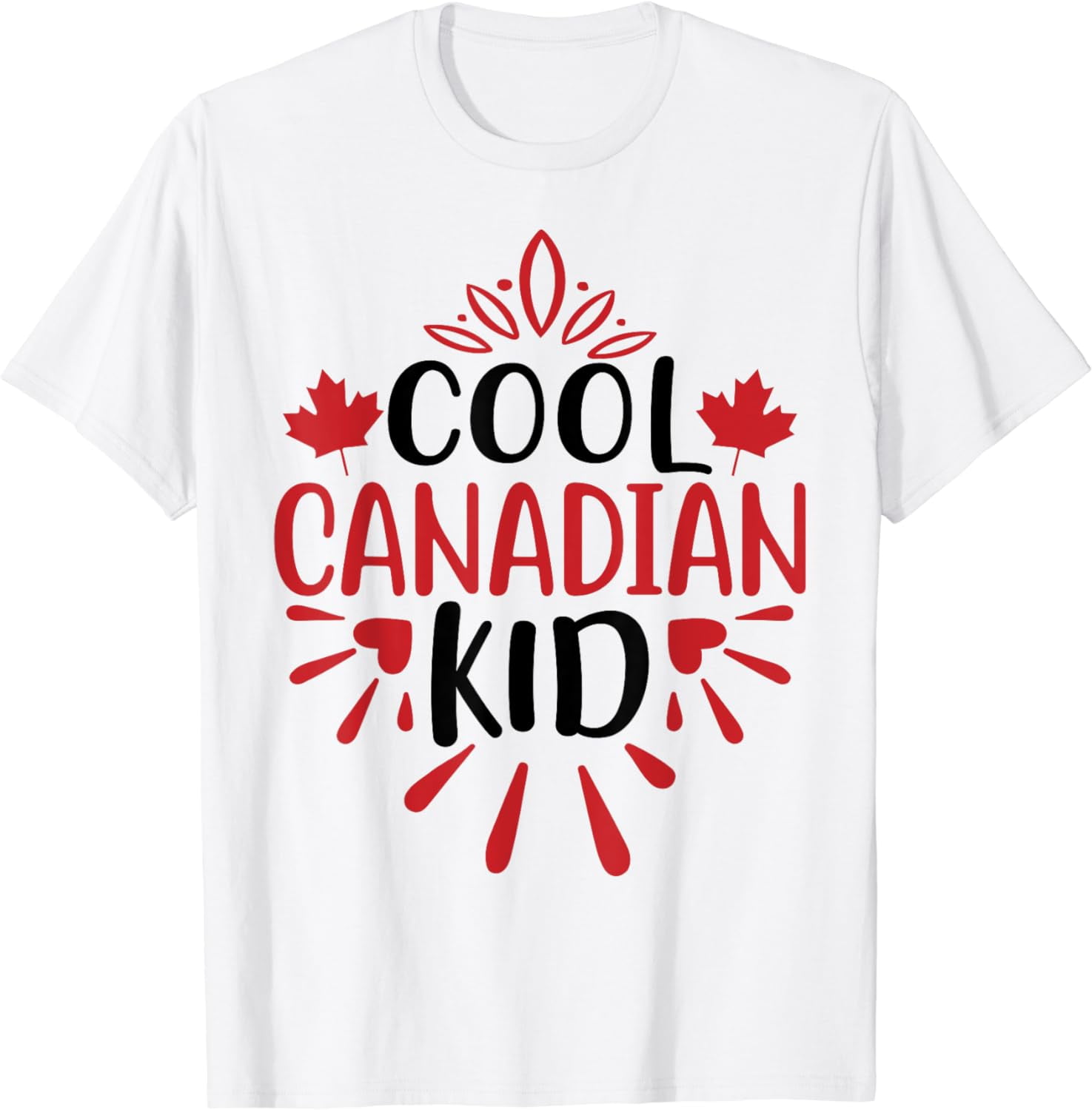 Cool Canadian Kid Canada Day Cute Maple Leaf Independence T-Shirt ...