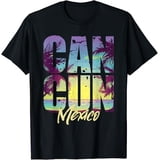 Cool Cancun Art Men Women Mexico Vacation Souvenir Summer T-Shirt ...
