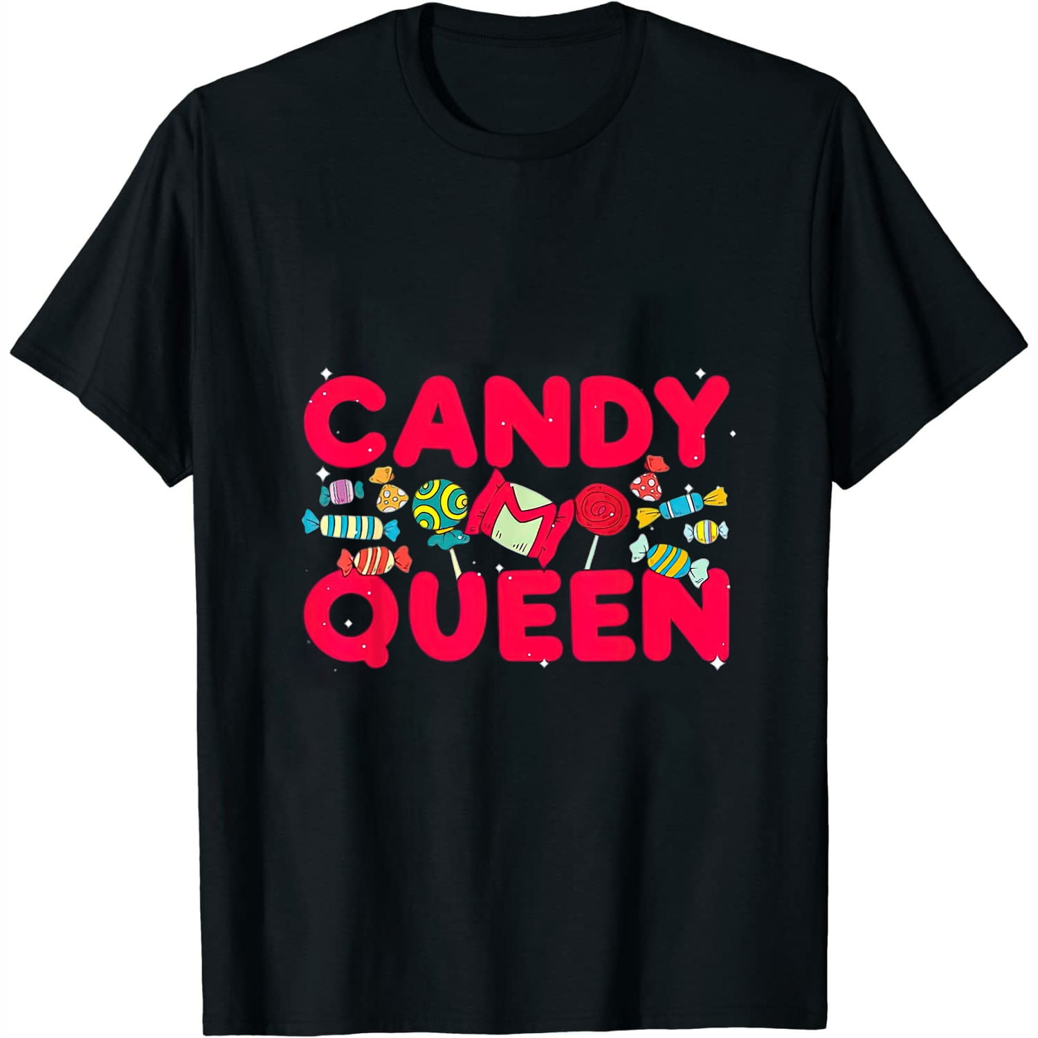 Cool Candy Queen For Women Girls Lollipop Candy Bar Candies T-Shirt ...
