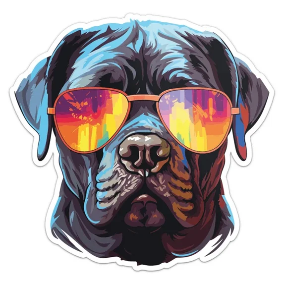 Cool Cane Corso Dog Sticker Phone Decal Water Bottle Stickers Car ...