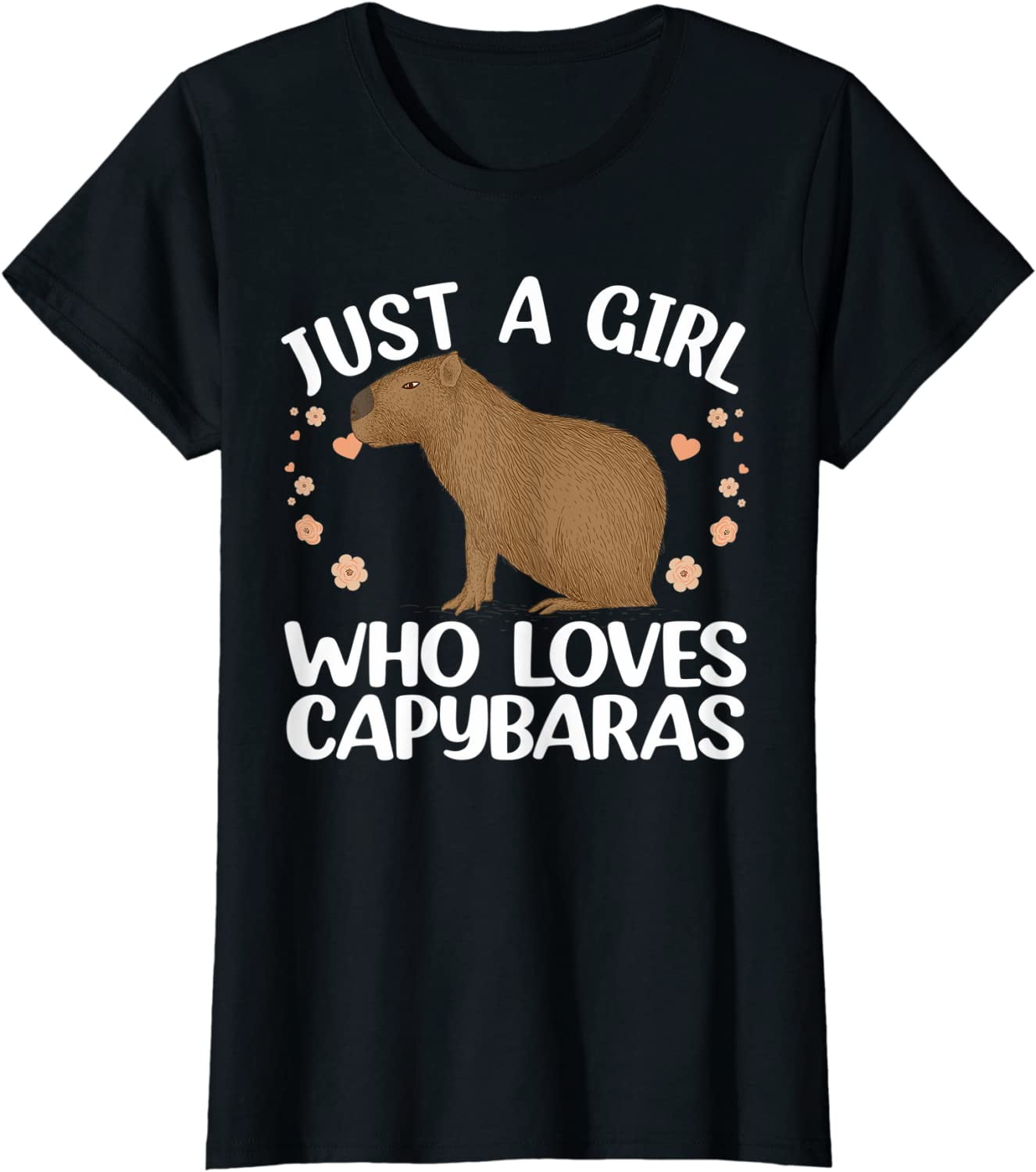 Cool Capybara Design Rodent Animal Capybara T-Shirt Gift - Walmart.com