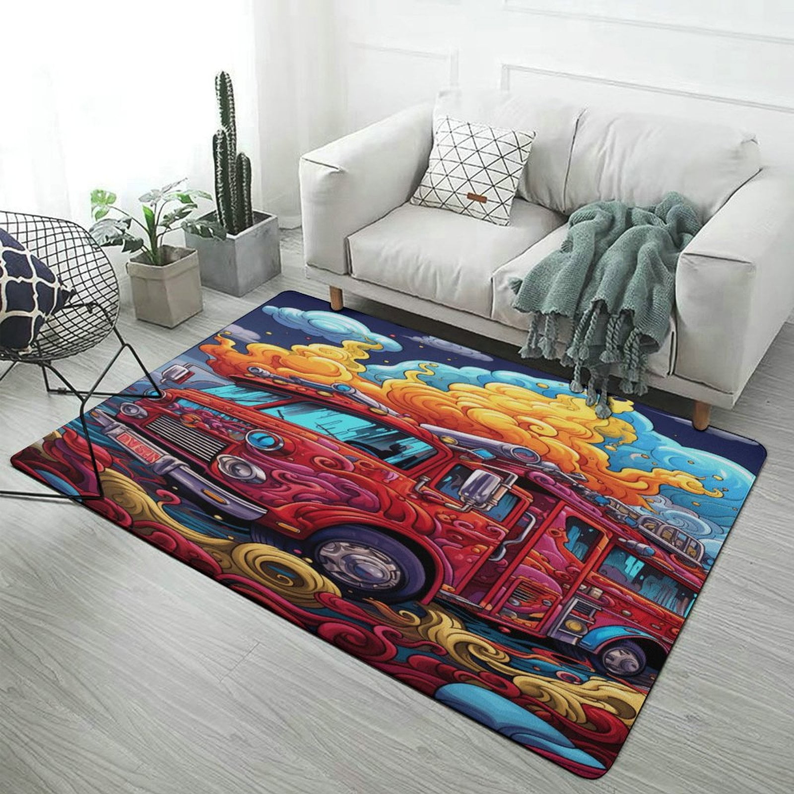 Cool Car Carpet for Living Room Luxury Home Rations Sofa Coffee Table ...