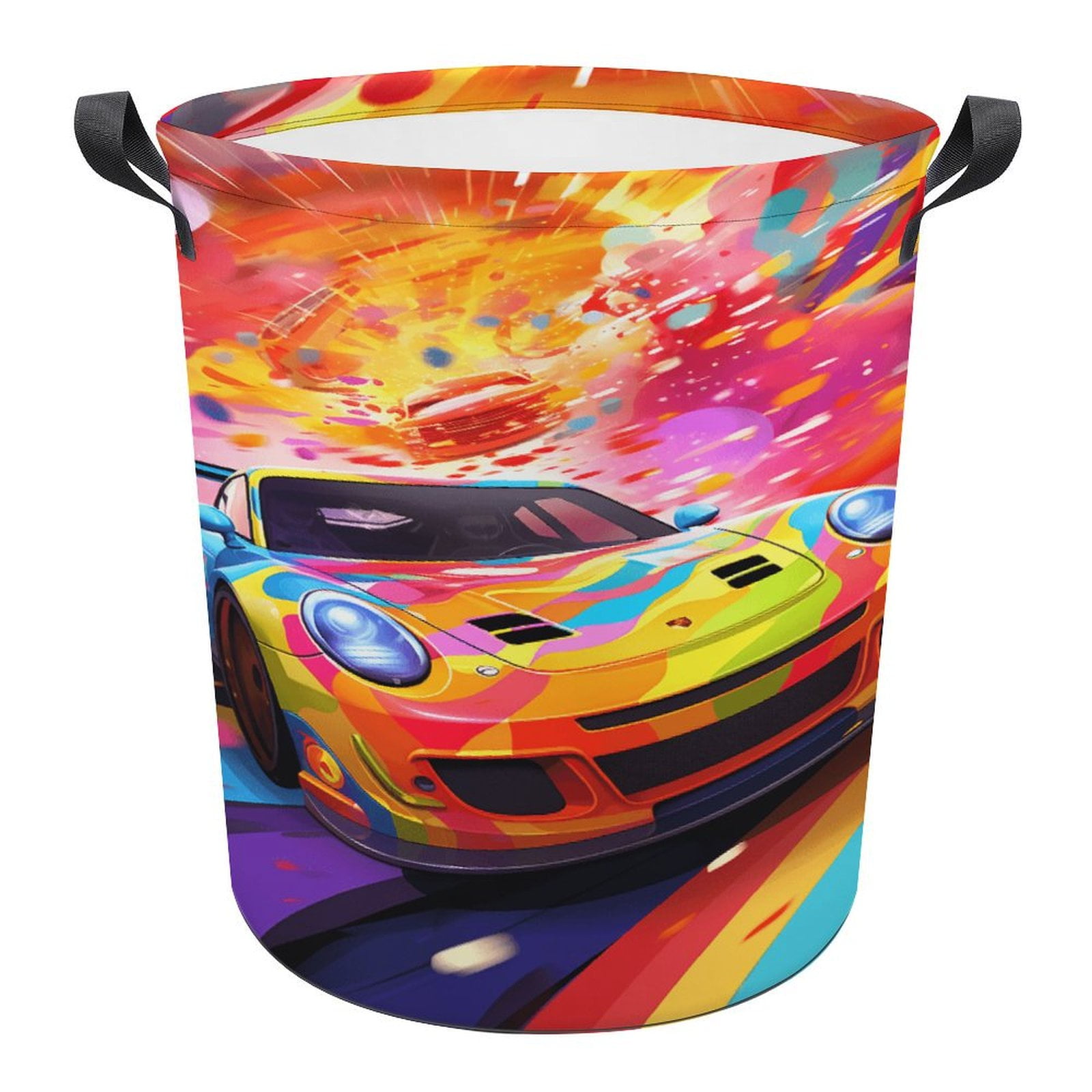 Cool Car Foldable Laundry Basket for Dirty Clothes Storage Hamper Kids ...