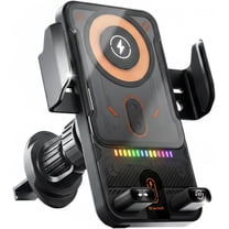 Wireless Car Charger, 15W Qi Fast Charging, Auto Clamping Car Phone ...