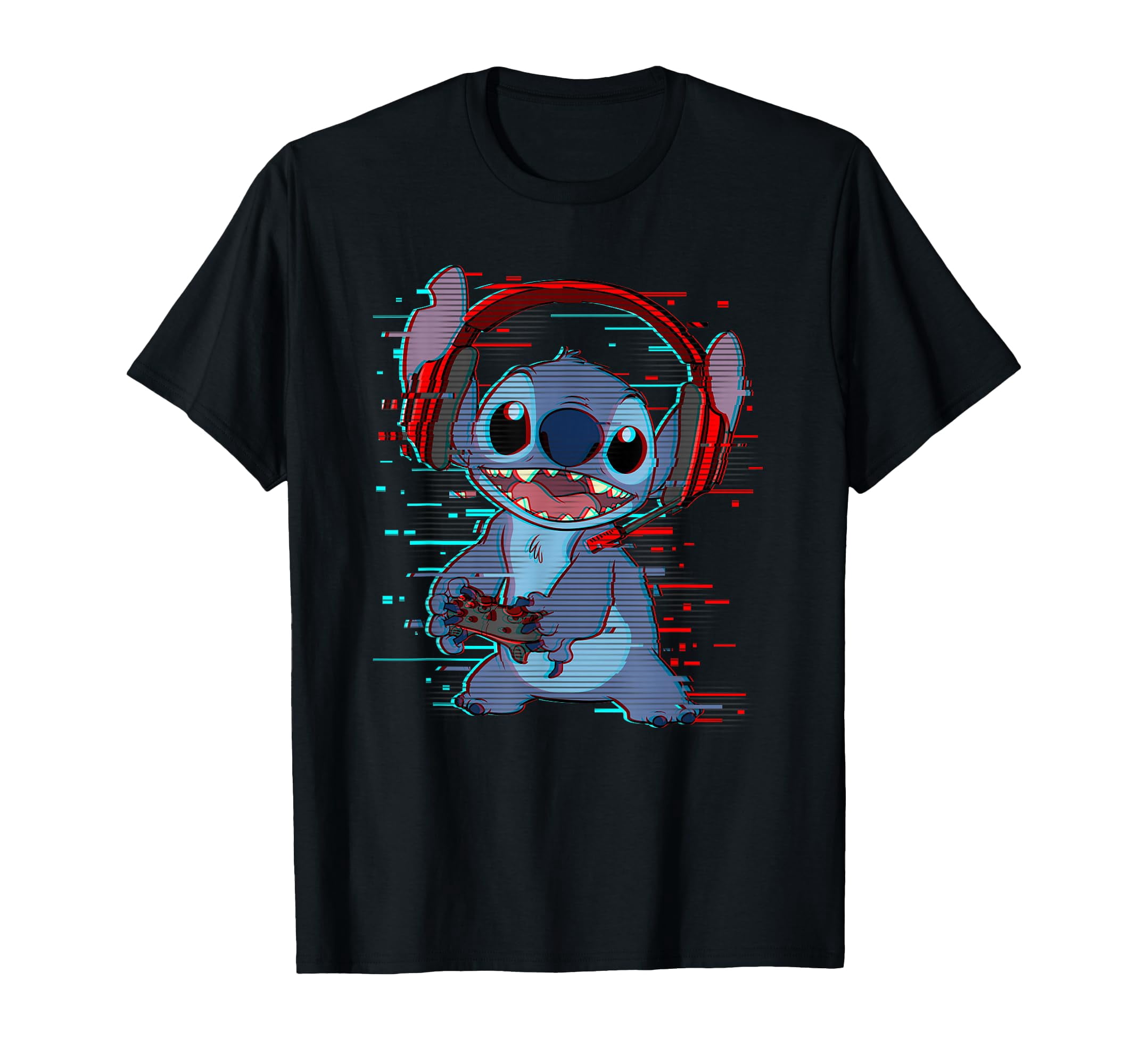 Cool Cartoon Gamer T-Shirt with Headphones and Controller for Gaming ...