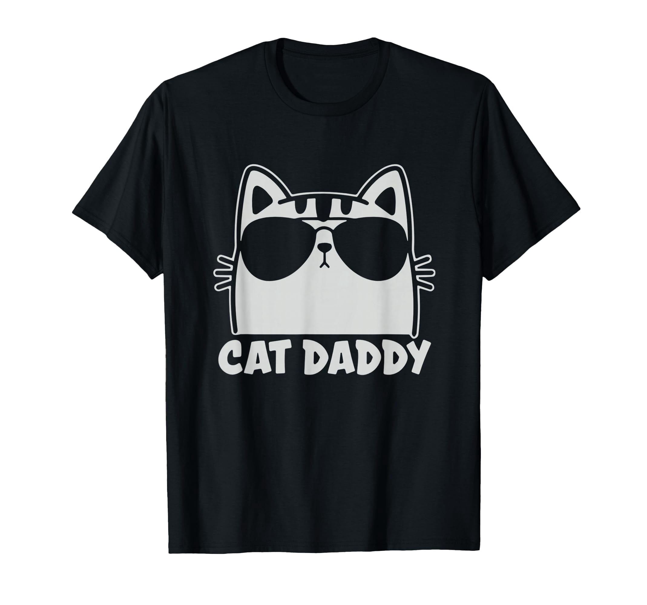 Cool Cat Daddy Sunglasses Cartoon Cat T-Shirt - Funny Gift for Cat ...