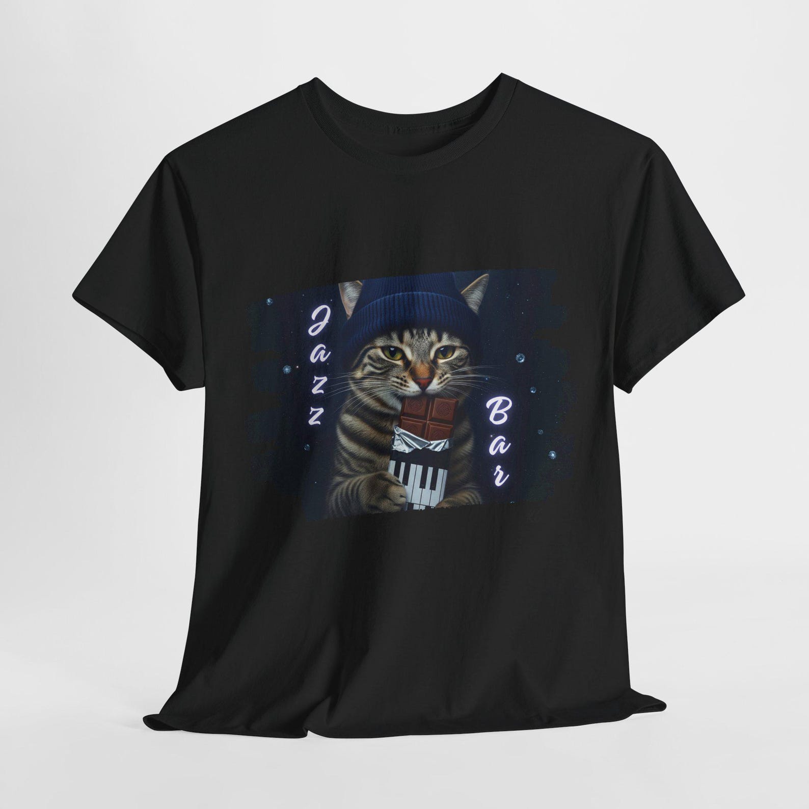 Cool Cat Jazz Club Vintage Piano Cat Graphic Tee, Jazz Music Lover ...