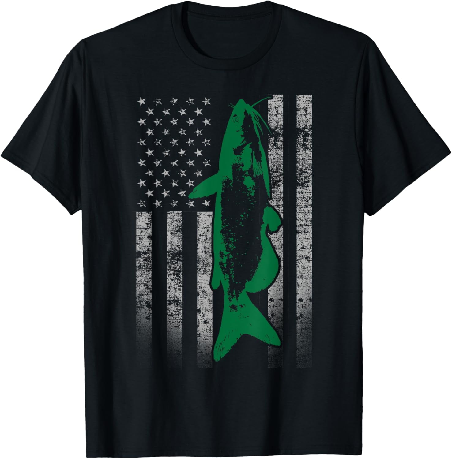 Cool Catfish Shirt - Catfish Flag Tshirt for Catfishermen - Walmart.com