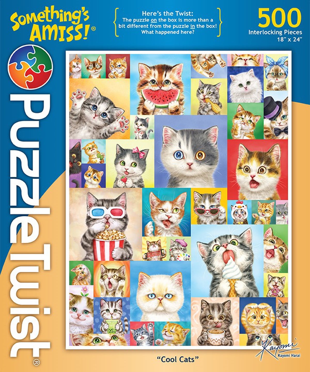 Cool Cats - Something's Amiss! 500 Pieces, Jigsaw Puzzle - Walmart.com
