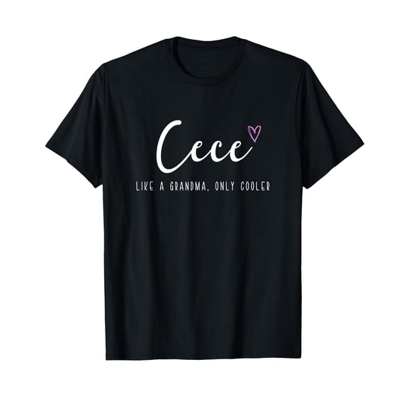 Cool Cece Heart Design T-Shirt for Grandmas - Perfect Mother's Day Gift ...
