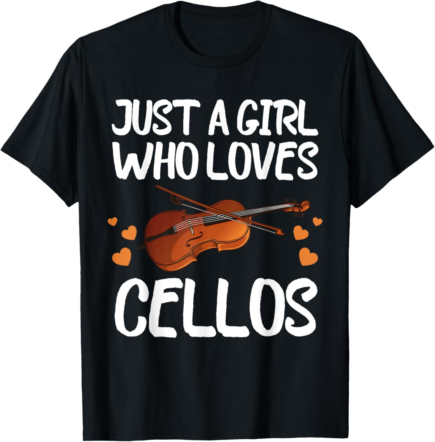 Cool Cello For Women Girls Violoncello Violin Cello Player T-Shirt Casual Short Sleeve Shirt ...