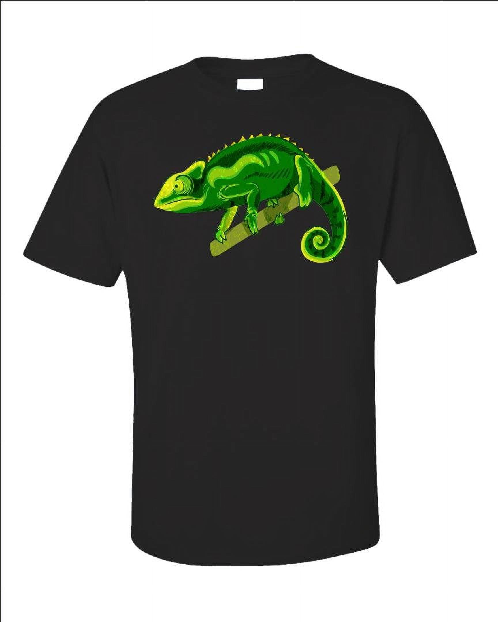 Cool Chameleon Art T-Shirt, Lizards Reptiles Tee, Pet Lover Gift ...