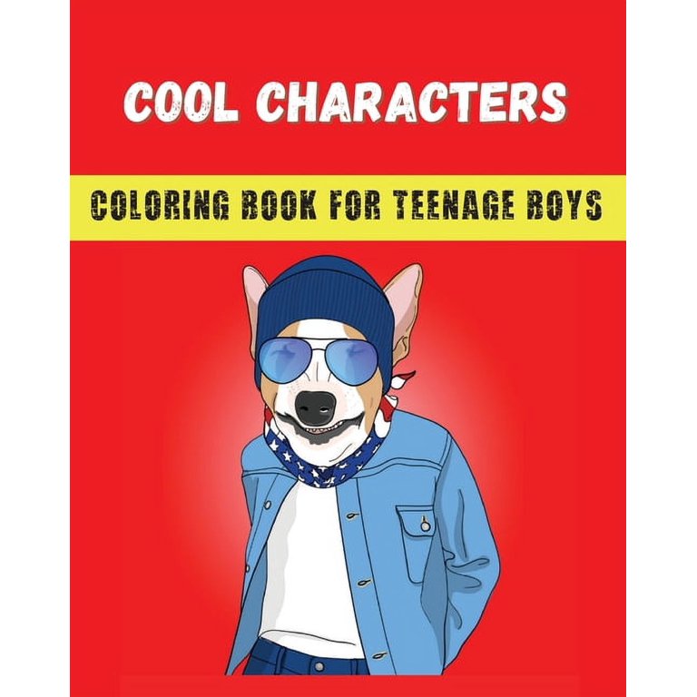 coloring book teenager
