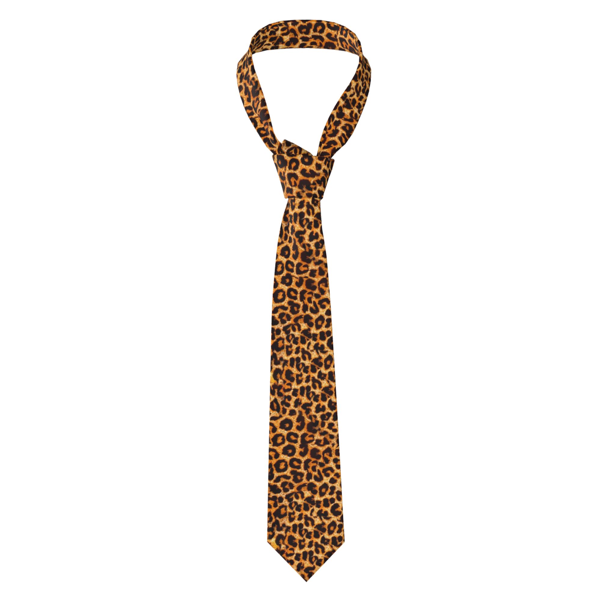 Cool Cheetah Leopard Men'S Necktie Fashion Neck Tie Skinny Ties Gifts ...