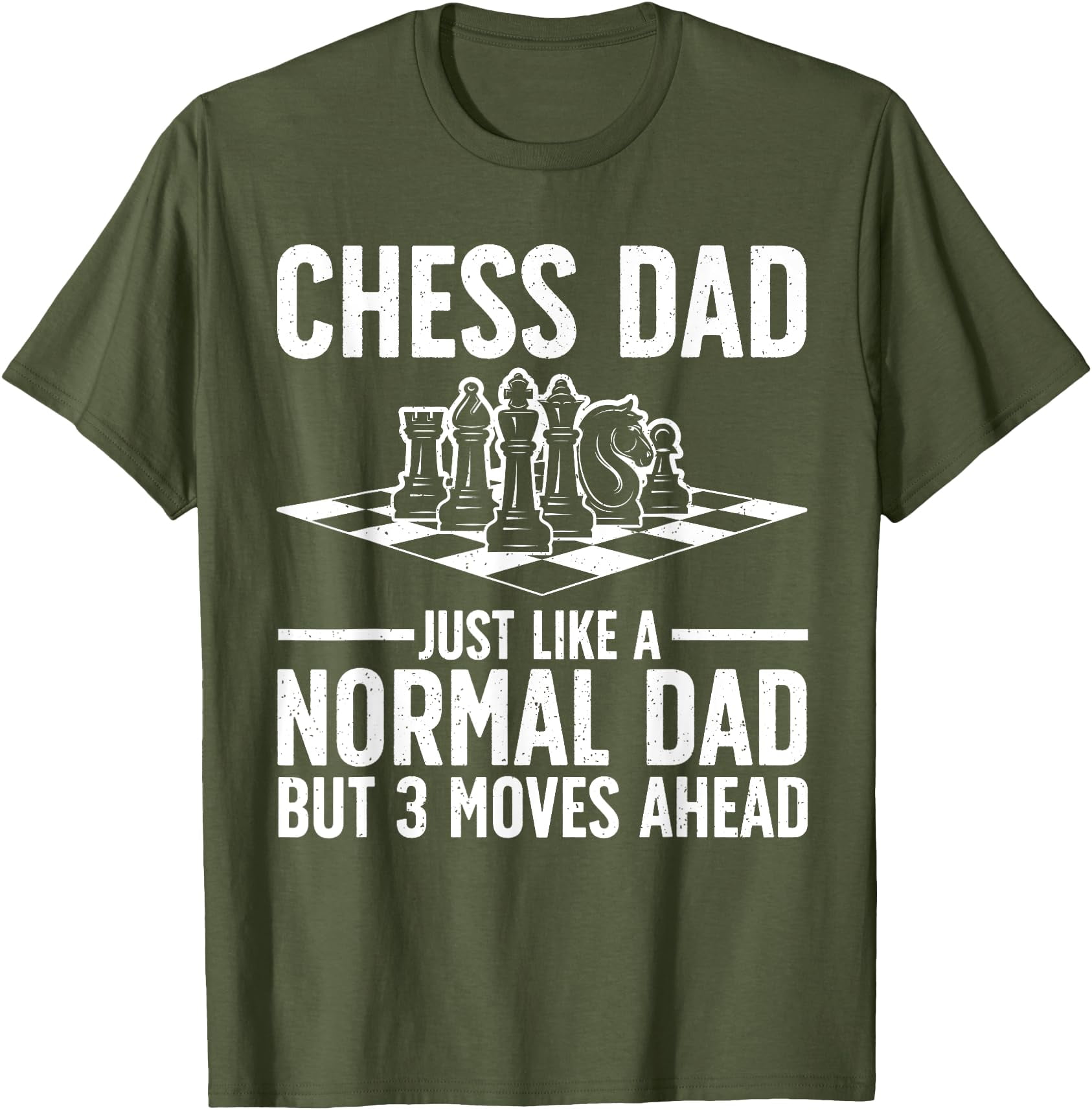 Cool Chess Players Dad Father Grandpa T-Shirt,Forest Green color,size ...