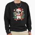 Cool Chibi Christmas Puppy On Skateboard Graphic Unisex Sweatshirt ...