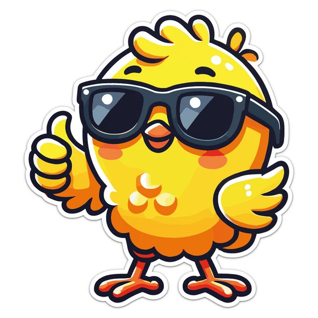Cool Chick Sticker Phone Decal Water Bottle Stickers Car Decals, Laptop ...