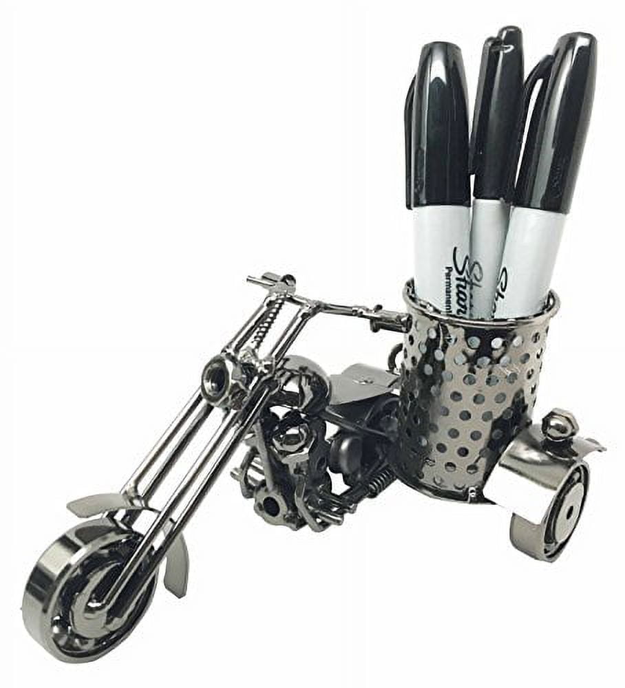 Cool Chopper Bike Motorcycle Hand Made Metal Stationery Organizer ...