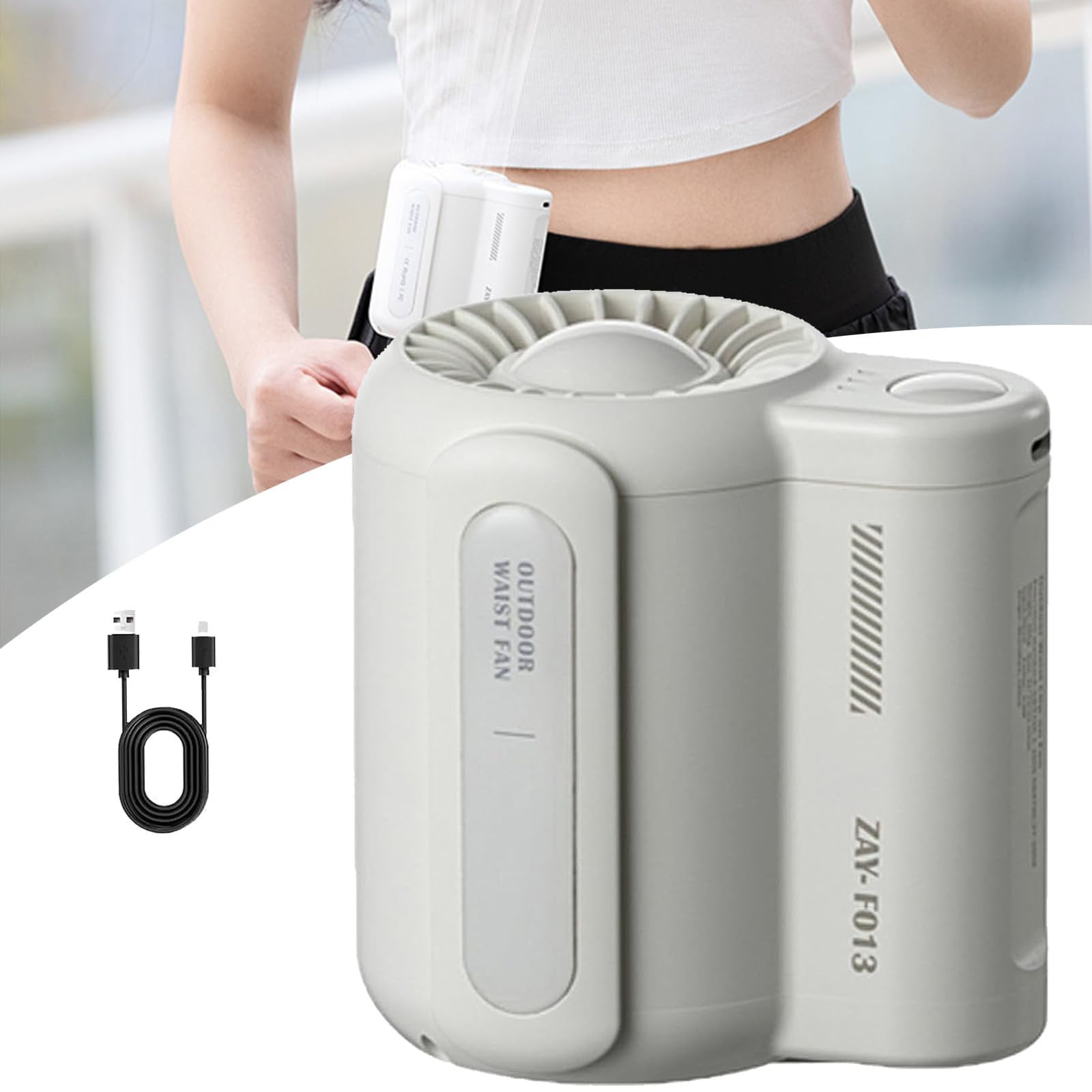 Style&, Cool Clip Fan Under Shirt, Rechargeable Portable Waist Fan, 3 ...