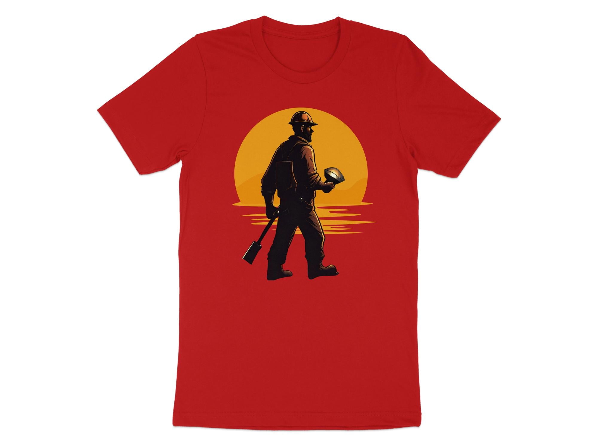 Cool Coal Miner Underground Gold Minning Gift Men Women Kids T-Shirt ...