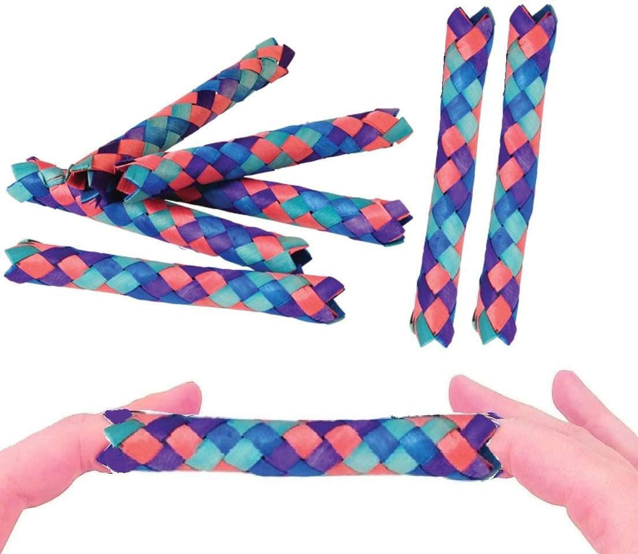 Cool Colorful Classic Bamboo Chinese Finger Traps (5") for Kids and ...