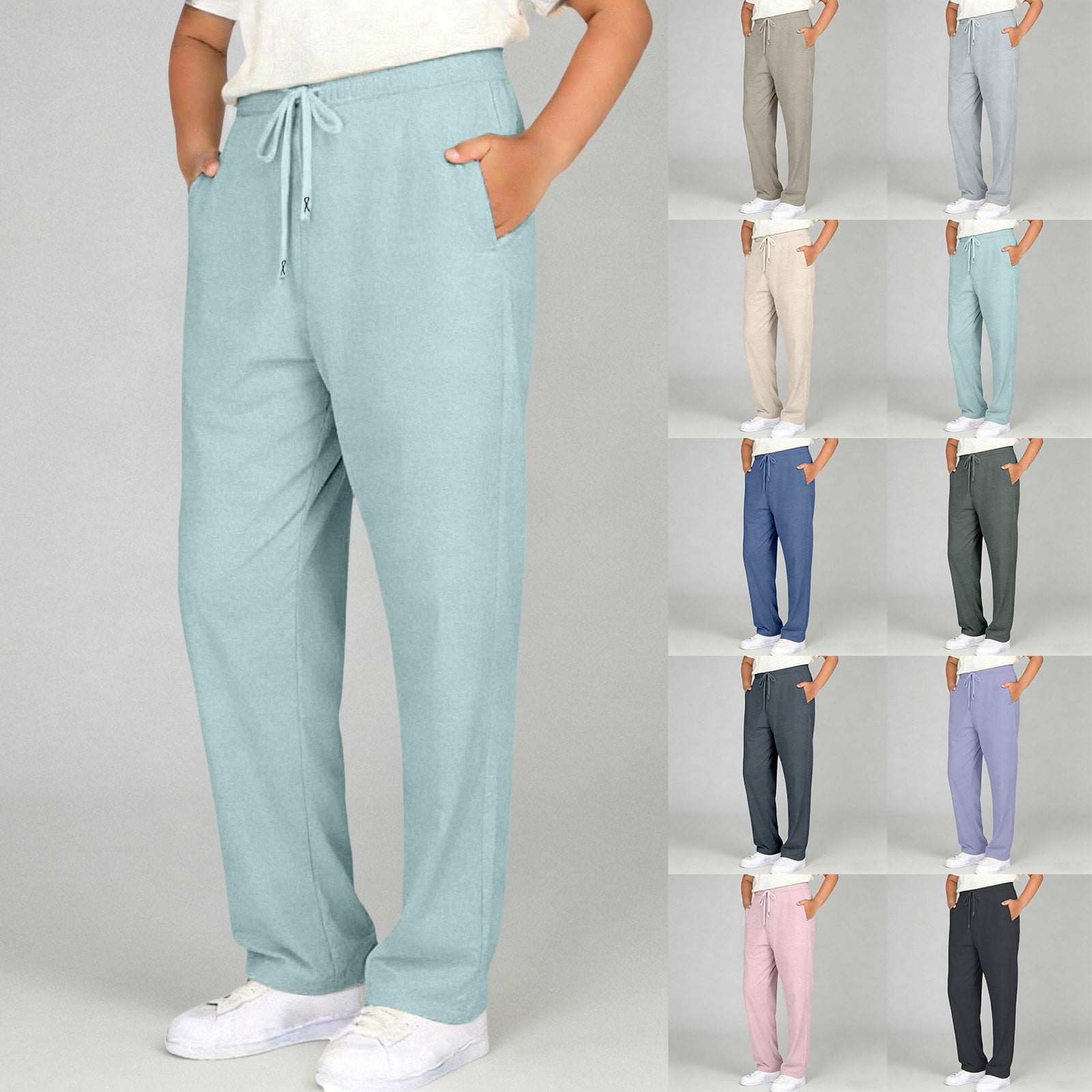 Cool Comfort Girls Casual Pants Loose Straight Leg Joggers with ...