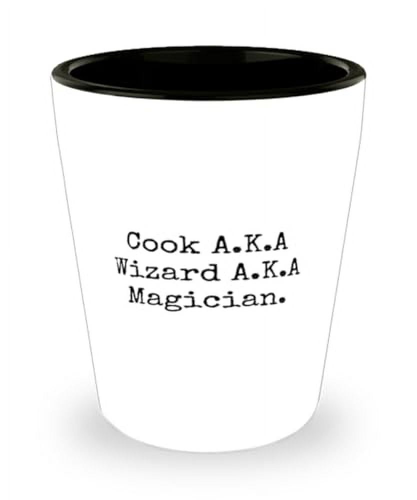 Cool Cook Shot Glass, Cook A.K.A Wizard A.K.A Magician, Present For ...