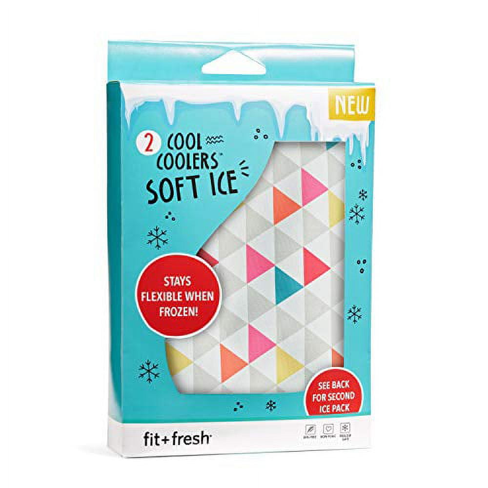 Cool Coolers Reusable Flexible Soft Ice Packs for Lunch Box & Cooler ...