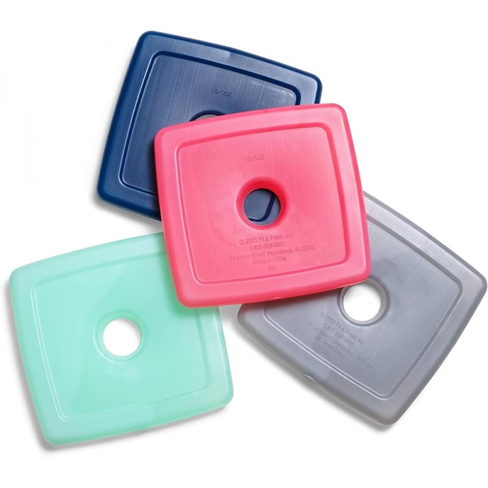 Cool Coolers 4 Pack Slim Ice Packs, Quick Freeze Space Saving Reusable ...