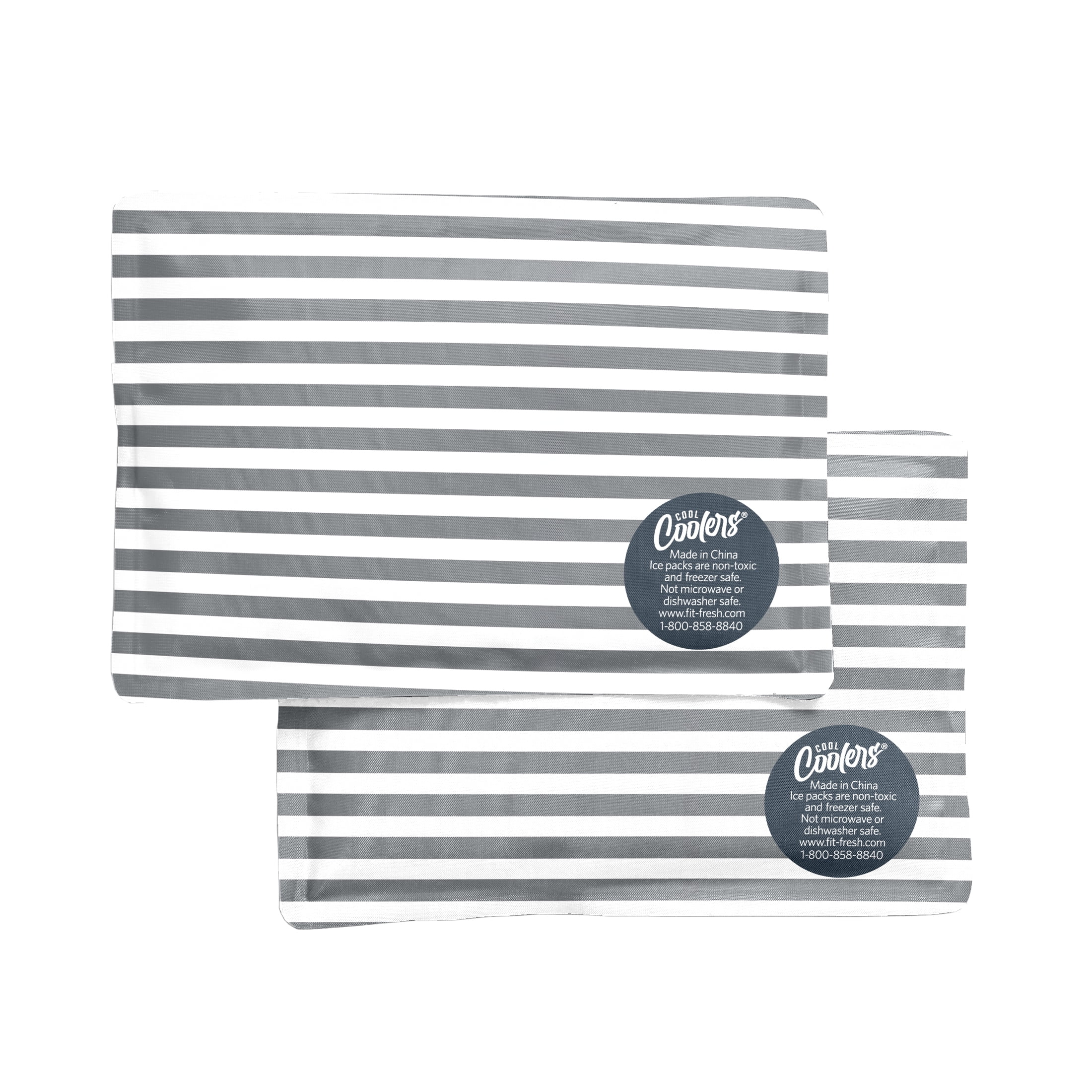 Cool Coolers by Fit & Fresh 2 Pack Soft Ice, Flexible, Reusable Ice ...