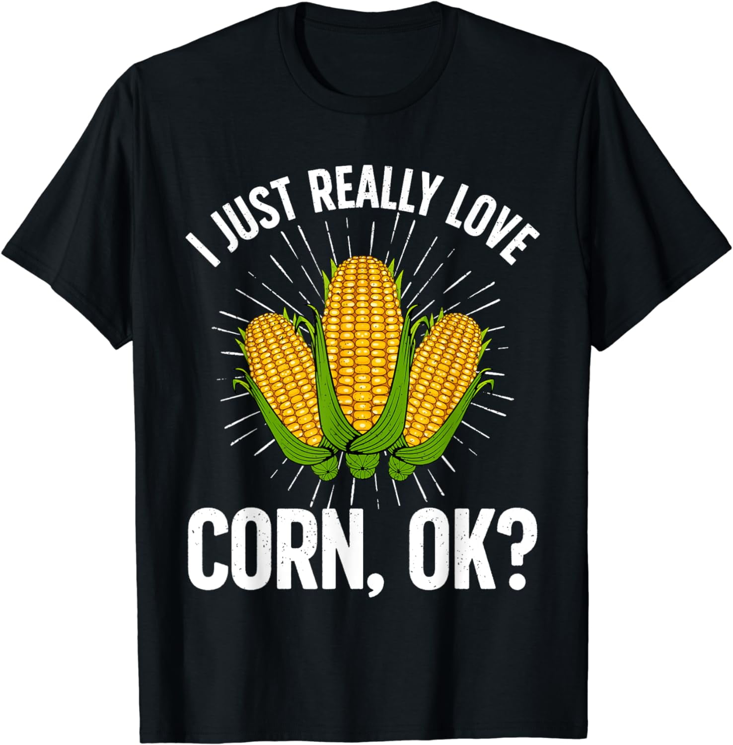 Cool Corn For Men Women Farming Sweet Corn Cob Farmers Maize T-Shirt ...