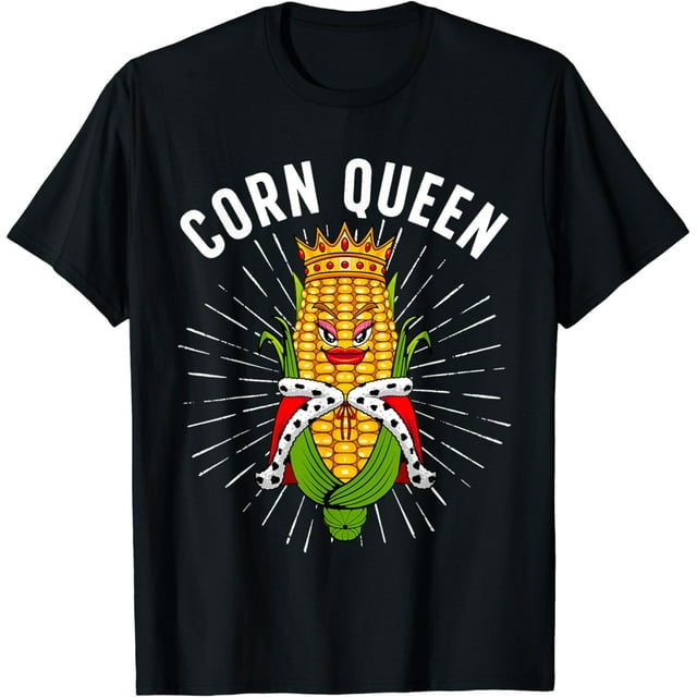 Cool Corn Queen For Women Girls Food Farming Corn Cob Farmer T-Shirt ...