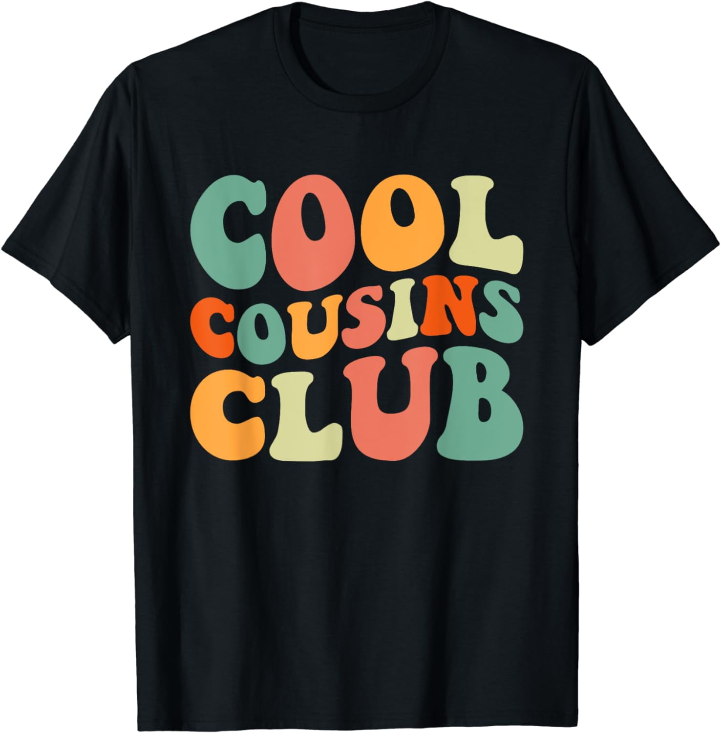 Cool Cousin Club Retro Cousin Matching Family Crew Squad T-Shirt ...