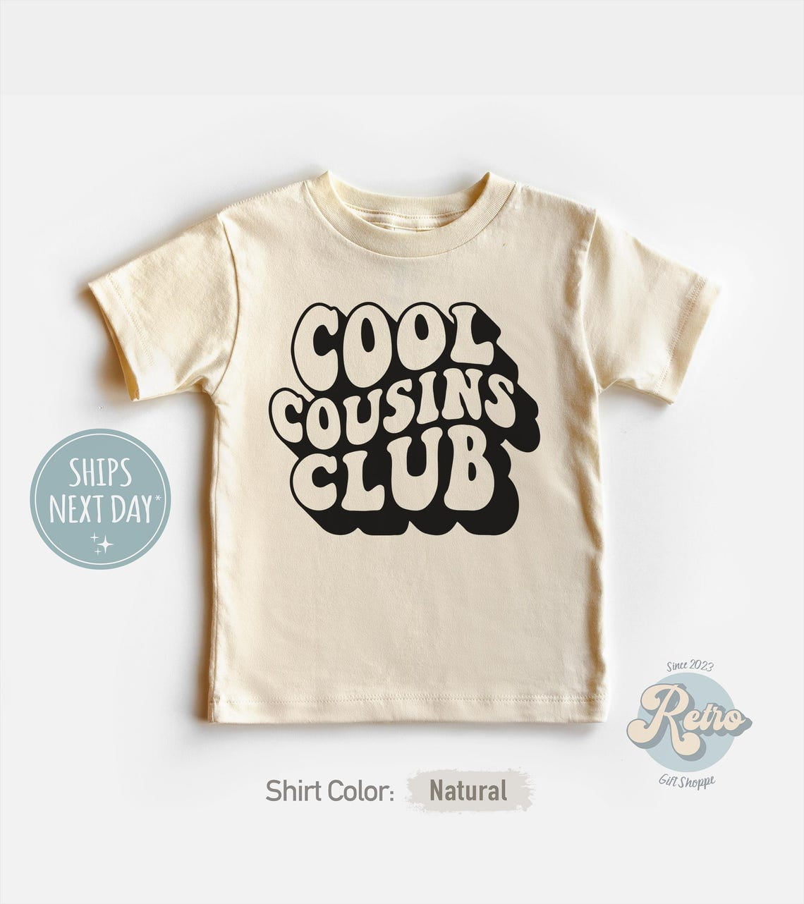 Cool Cousins Club Shirt Toddler Matching Cousin Crew Kids Tee Natural ...