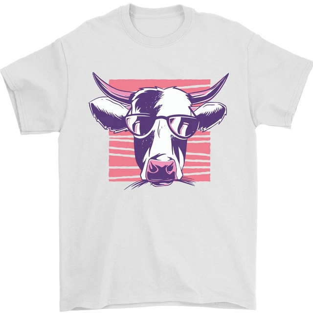 Cool Cow Bull Glasses T-Shirt - Walmart.com