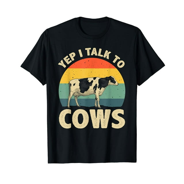 Cool Cow Design For Men Women Dairy Farmer Farming Cow Lover T-Shirt ...