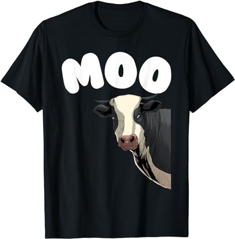 Cool Cow For Men Women Moo Cow Farmer Herd Cows Cattle Lover T-Shirt ...