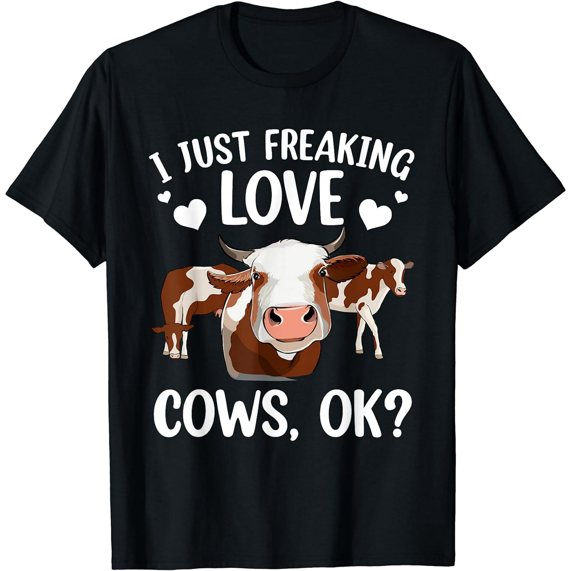 Cool Cows For Men Women Cow Lover Farmer Cattle Farm Animal T-Shirt ...