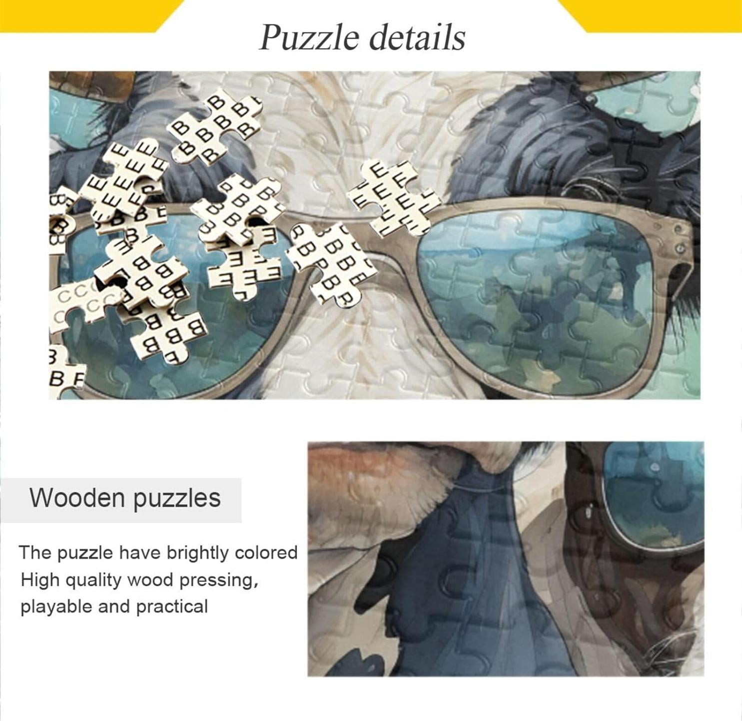 Cool Cows Jigsaw Puzzle 500 Pieces, Zigsaw with Storage Bag and ...