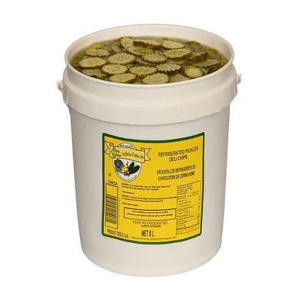 Cool Crisp Pickle Sliced Hamburger Crinkle Cut - 1/4 Inch, 8 Liters (2. ...