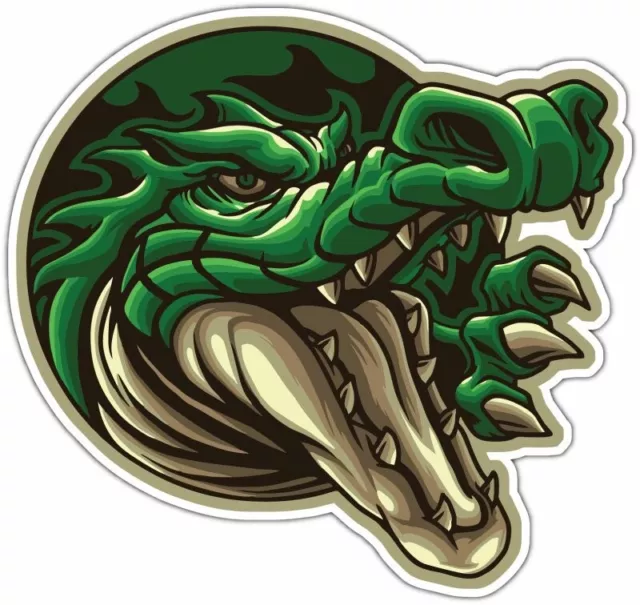 Cool Crocodile Head Alligator Croc Reptile Car Window Stickerphone ...